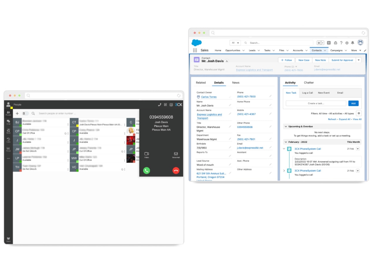 Salesforce integration with Cloud Phone System